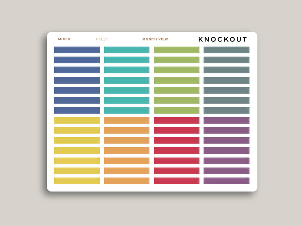 Single Day Month View Washi for Hobonichi Cousin HTL17 – Knockout Print Shop
