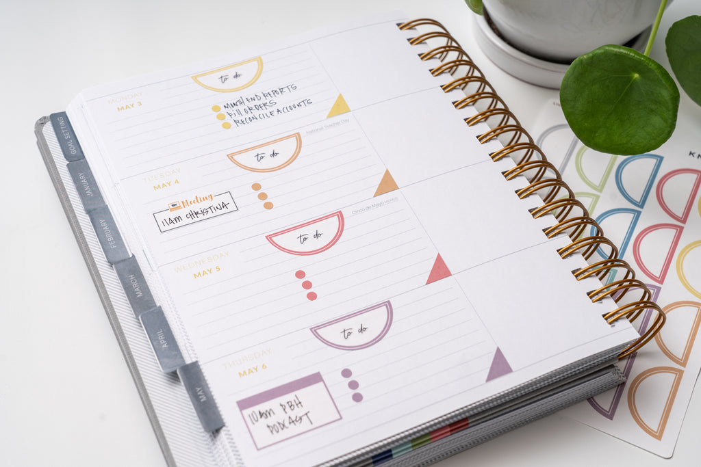 Personalize Your Planner: 4 Ways to Use Shape Stickers – Knockout Print ...