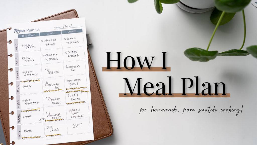 Meal Planning 101 | Homemade Cooking Planning – Knockout Print Shop