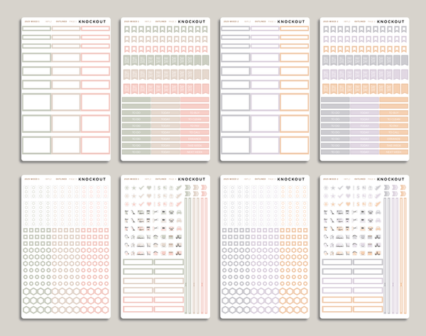 Outlined Classic Functional Sampler Kit for inkWELL Press Planners IWP ...